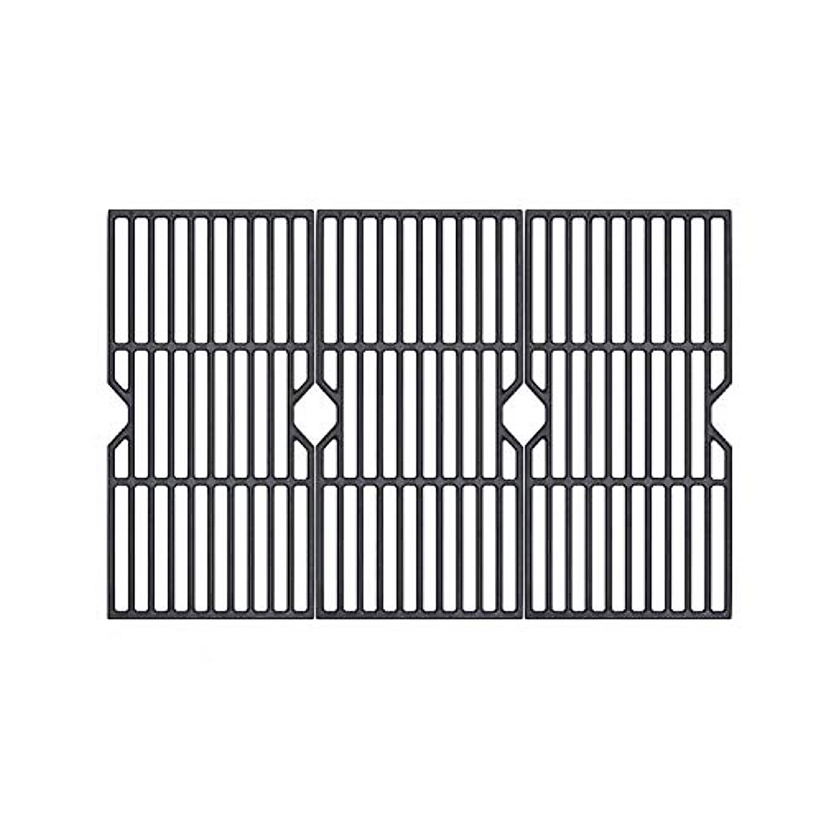 SHINESTAR 16 7/8 Inch Grill Grates Replacement for Thermos, Charbroil 463436215, 463432215, 461442114, 463420508, 463436214, Master Chef, Backyard Gas Grill Parts, Heavy Duty Cast-Iron, 3-Pack