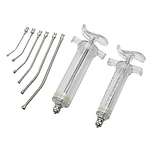 Adhere To Fly Baby Manual Feeding Syringe Set Feeding Tubes with 6 Pcs Curved Gavage Tubes and Stainless Steel Metal Feeding Spoon for Baby Birds Parrot Small Pet (20ML)