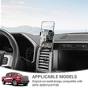 PDKLIN F150 Phone Mount, Dashboard 360° Mobile Cell Phone Holder for Frod F150 2015 2016 2017 2018 2019 2020