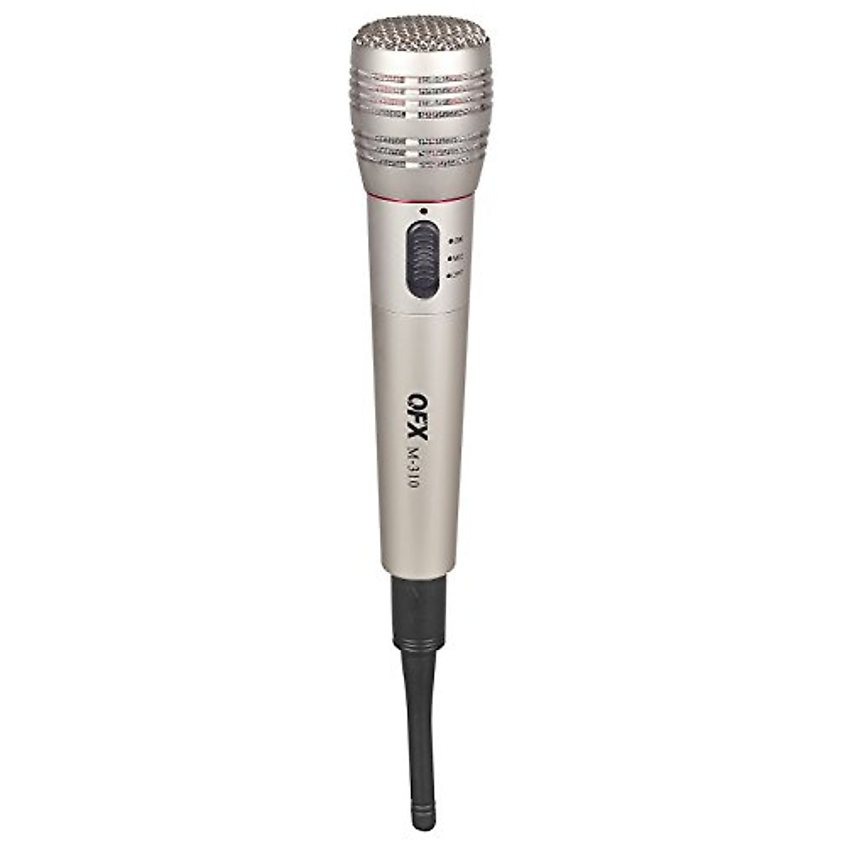 QFX M-310 Wireless Dynamic Professional Microphone, Silver