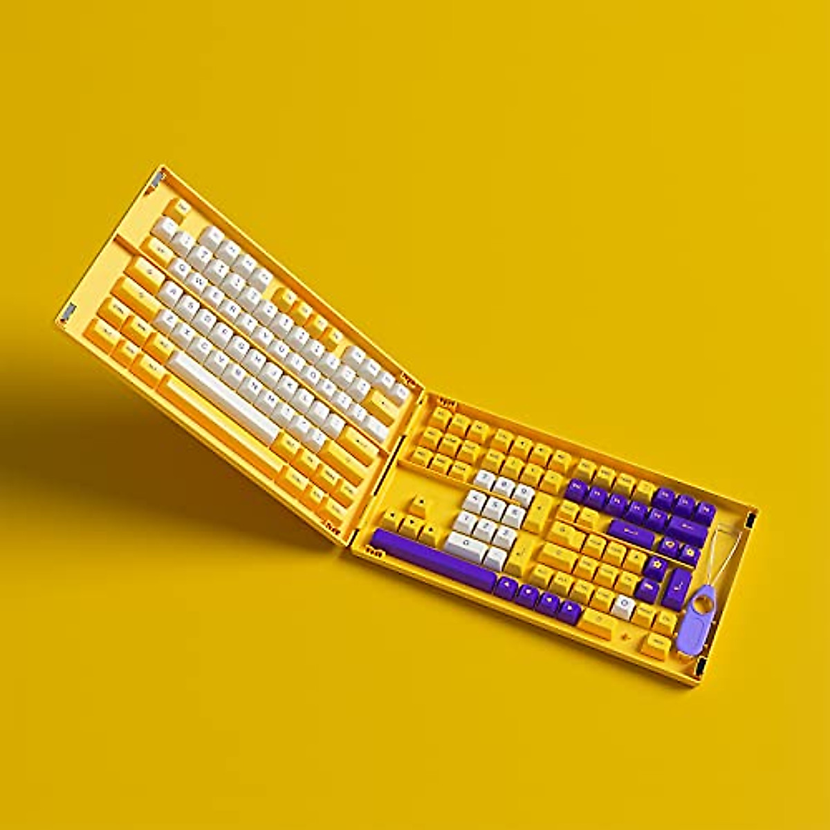 Akko Los Angeles Theme 158-Key ASA Profile PBT Double-Shot Keycap Set for Mechanical Keyboards with Collection Box