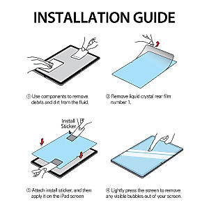 araree Core Tempered Glass for Galaxy Tab S8/S9 11-Inch, Anti Scratch Anti Fingerprint 4-Layer Structure High Sensitivity & Definition 9H Hardness Tempered Glass Film