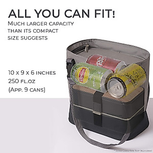 Premium Bento Lunch Box with Insulated Lunch Bag - Box Includes Sauce Cup, Divider, Cutlery & Chopsticks - Bag Made of Durable Materials, Variable Strap/Handler, Wide Opening - Zero Waste & Food-Safe