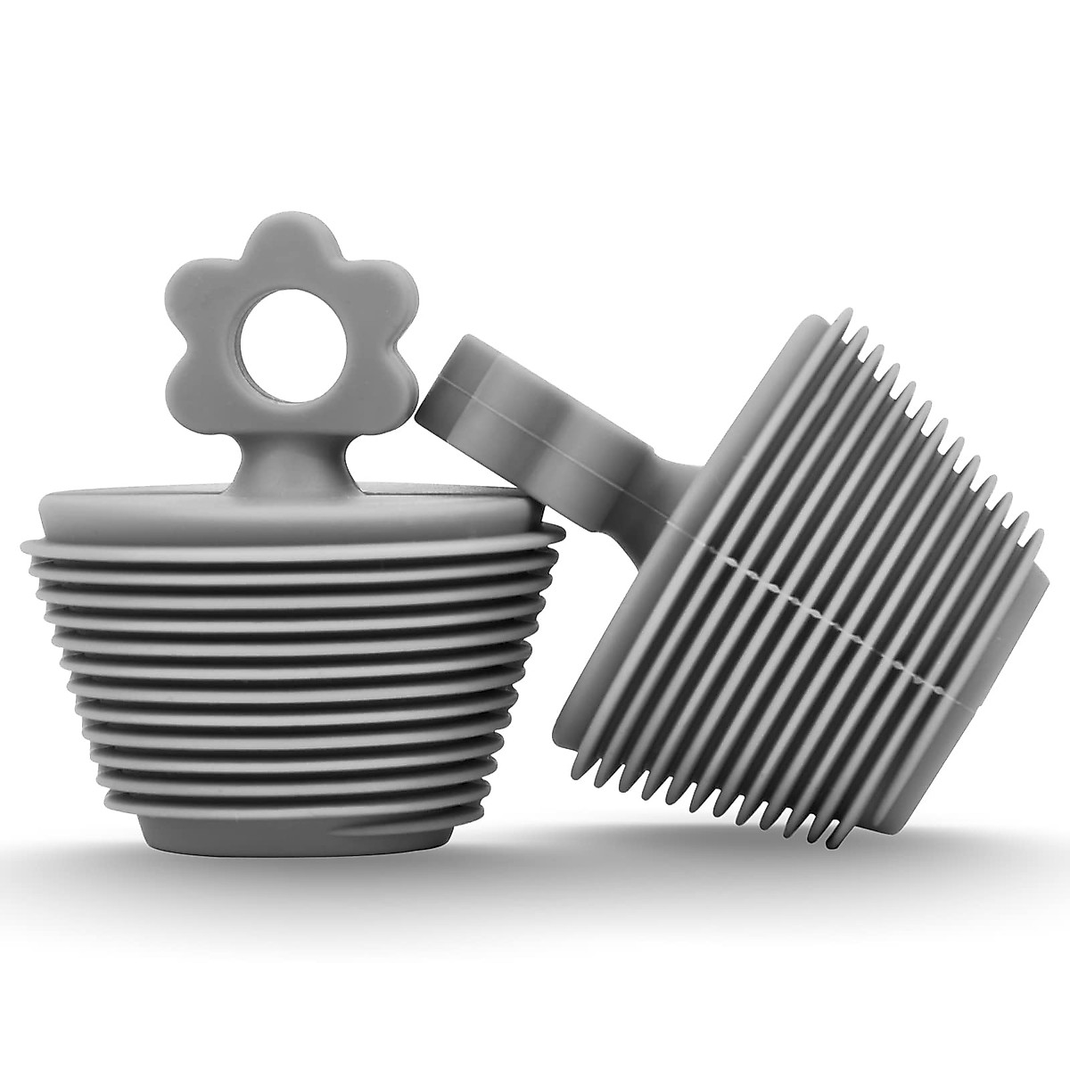 BOHAIPAN Bathtub Stopper, 2pcs Universal Tub Stopper, Silicone Bathtub Stoppers Bathtub Drain Plug, Suitable for Kitchen Bathroom Bathtub Sink Drain (Patented Products)