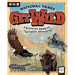 USAOPOLY National Parks Get Wild | Quick-Rolling Dice Game Featuring Iconic National Park Locations | Great Kids Game & Family Board Game
