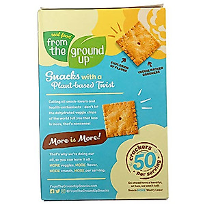 From The Ground Up, Cauliflower Crackers Sea Salt, 4 Ounce