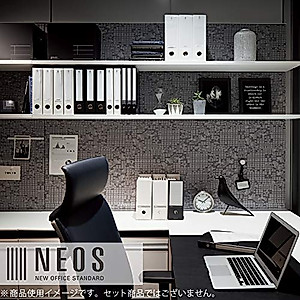 Kokuyo NEOS A4 File Folders, 0.6 Inches (15 mm) Depth, 3 Side Binding PP Type with A Customizable Tab, 10 Pack of Off White, Japan Import (A4P-NEF15WX10)