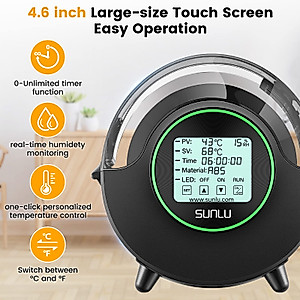 [2022 New]3D Printer Filament Dryer Box, 360° Even Heating Filament Dry Box(35-70℃) with Adjustable Timer, Ultra Quiet Filament Storage, Compatible with 1.75/2.85/3.00mm, PLA/PETG/TPU/ABS Filament