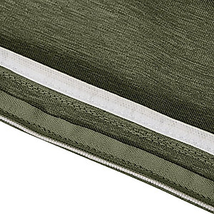 Classic Accessories Montlake FadeSafe Water-Resistant 72 x 21 x 3 Inch Outdoor Chaise Lounge Cushion Slip Cover, Patio Furniture Cushion Cover, Heather Fern Green, Patio Furniture Cushion Covers