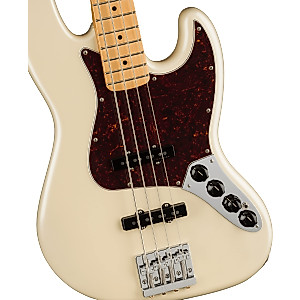 Fender Player Plus Jazz Bass, Olympic Pearl, Maple Fingerboard