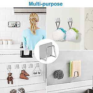 AORZOV 4PCS Sponge Holders for Kitchen Sink, Caddy Dish Strong Adhesive Small Sponge Holder, SUS304 Stainless Steel Minimal Size Premium Rustproof & Waterproof