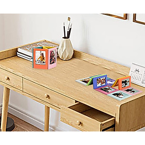 TARASEEL Magnetic Mini Photo Frame with Clear Protective Cover for Polaroid Fujifilm Instax Mini 7s 8 9 11 12 25 50s 70 90 EVO, NONS SL42 SL645 for Office Cabinet Fridge, Pack of 12. (12 Colors)