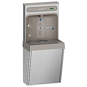 Elkay EZH2O Refrigerated Surface Mount Bottle Filling Station, Non-Filtered, 8GPH, Stainless Steel