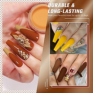 Acrylic Nail Powder Set - Nicole Diary 12 Colors Fall and Winter Acrilicos de uñas Polvo for French Manicure, DIY Nail Art, No UV Light Needed