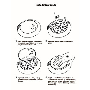Advanced LED 4" White Plastic Dome Light (White and RED LEDs) w/Advanced SMD LED Technology Ideal for Marine, Boat, RV, Camper, Truck, Trailer Lighting, etc. // UV Inhibitors to Avoid Discoloration