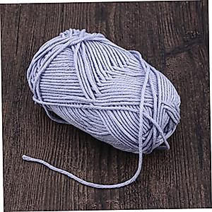 Homoyoyo red Yarn Green Yarn Purple Yarn Black Yarn Simply Soft Yarn Crochet Yarn Acrylic Yarn Milk Cotton Yarn Knitting Accessories Yarn Storage Suite Doll Roving Blue Yarn Simple Baby