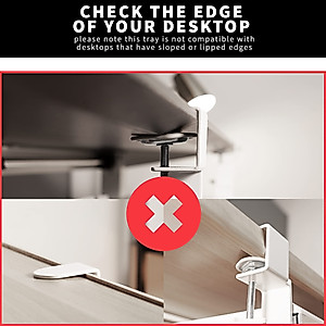 VIVO Large Height Adjustable Under Desk Keyboard Tray with RGB LED Light Mouse Pad, C-clamp Mount, 27 (33 with Clamps) x 11 inch Slide-Out Platform Computer Drawer for Typing, White, MOUNT-KB05GPW