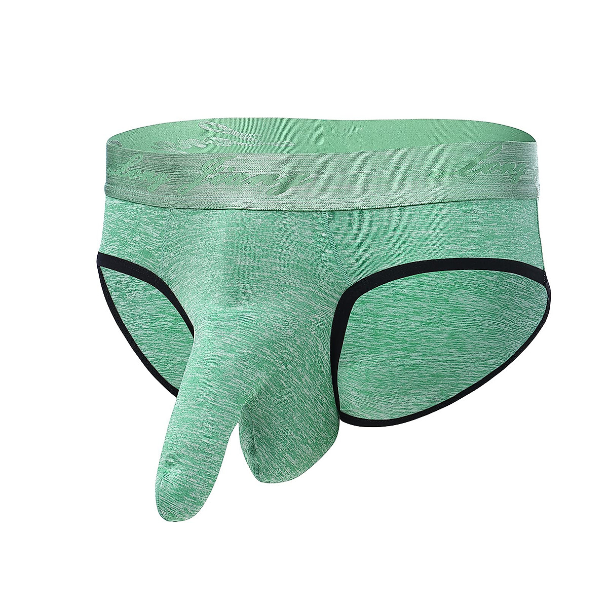 FYMNSI Mens Bulge Ball Pouch Underwear Sexy Boxer Briefs Underpants Bikini Shorts Trunks Thong Knickers Underpants Shorts Green XL