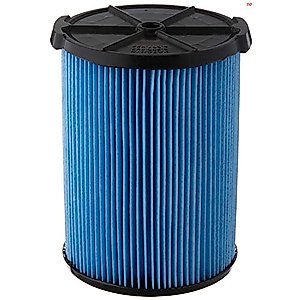 RIDGID 72952 Model 3-Layer Pleated Paper Vacuum Filter for RIDGID 5-20 Gallon Vacuums, Green