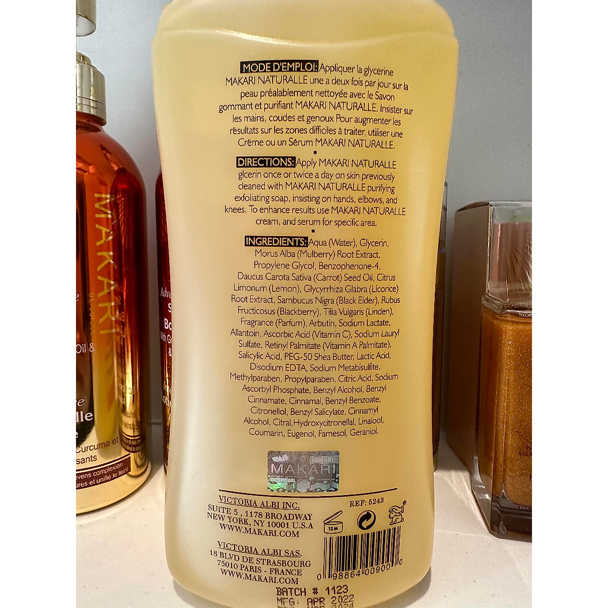 MAKARI Naturalle Carotonic Extreme Body Glycerin (16.6 oz) | Helps Brighten Skin and Fade Body Scars and Marks | Glycerin Oil for All Skin Types | Safe for Sensitive Skin and Kids Ages 12 and Up