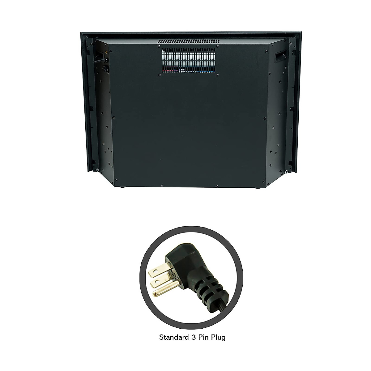 C-Hopetree 32 Inch Wide Electric Fireplace Insert, Portable Freestanding Heater with Remote and Thermostat