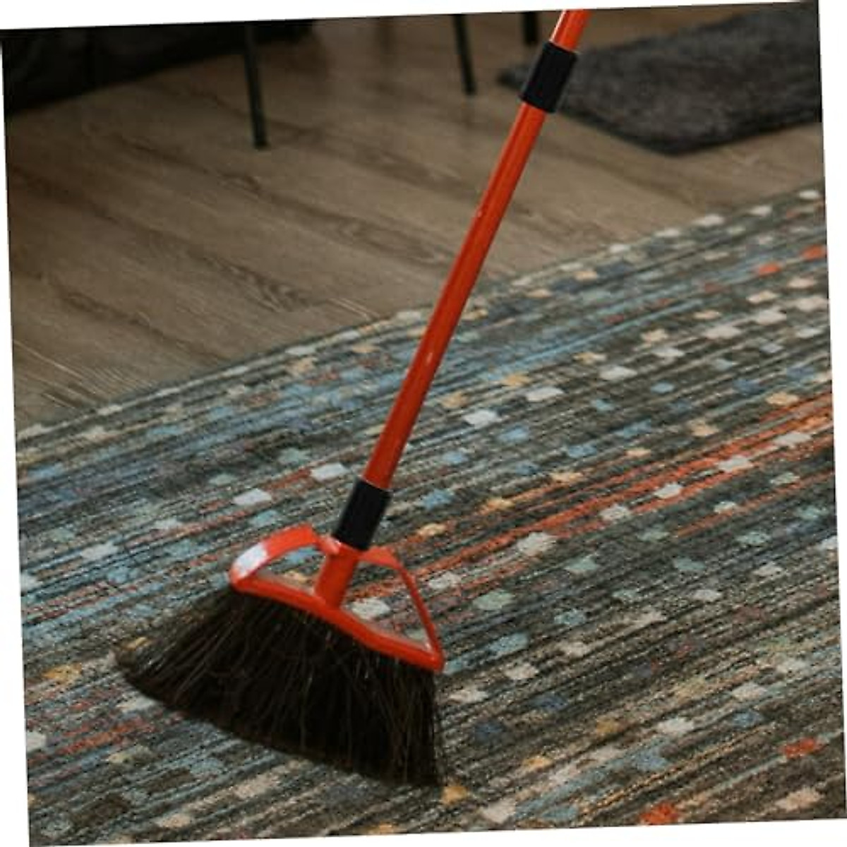 HONMEET 3pcs Mop Head Whisk Broom Tips for Extension Pole Broom Handle Threaded Tip Broom Repairing Tip Push Broom Handle Tip for Telescopic Pole Tips for Telescopic Pole Plastic Black