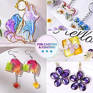 LET'S RESIN UV Resin,200g Low Viscosity Crystal Clear Ultraviolet Thin Epoxy Resin, Quick-Curing&Low Shrinkage UV Resin Kit for Crafts, Jewelry Making, Casting