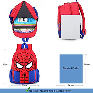 JBin Rich Little Kids Toddler Backpack,Preschool Red Backpack for Boys and Girls Ages 2-8 Years Old