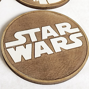Set of 6 Wood Coasters - Star Wars Collection
