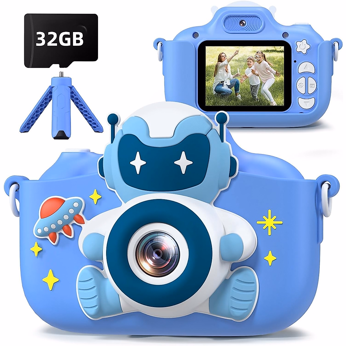 Kids Camera for 3-8 Years Old Toddlers Childrens Boys Girls Selfie Camera 20.0 MP HD 1080P IPS Screen Dual Digital Toy Camera for Kids Christmas Birthday Gifts