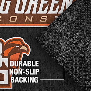 Campus Lab Bowling Green State University Anti-Slip Indoor Doormat, 20” x 31.5” Primary Mark, Floor Mat for Inside Entry Way/Back Door Garage Mudroom Home and Office, Low Profile