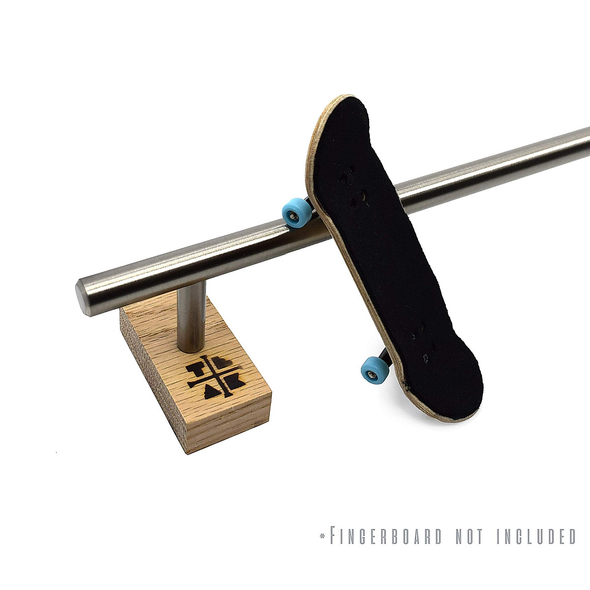 Teak Tuning Round Fingerboard Rail - Long Edition - Silver Colorway - 11.25" Long, 1.75" Tall - Prolific Series
