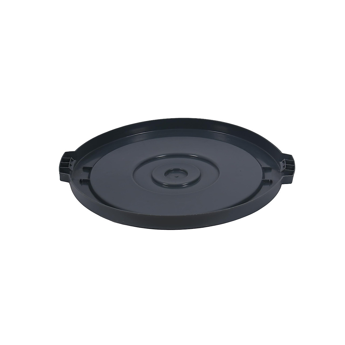 Round Trash Can Lid, Compatible with 32 Gallon Wastebasket Garbage Can, Gray Plastic