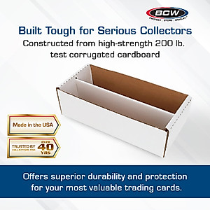 BCW Shoe 2 Row Storage Box (1600 Ct.) - Corrugated Cardboard Storage Box - BX-SHOE