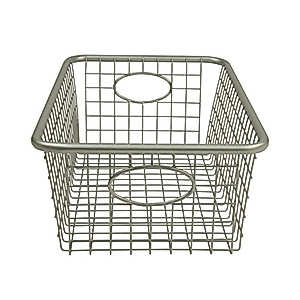 Spectrum Diversified Avery Large Easy-Carry Handles Classic Storage & Organization, Sturdy Steel Wire, Modern Home Décor & Storage Basket, Nickel