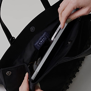 KWANI Black Studs Ladies Women's Tote Bag Shoulder Bag for Travel Daily Bags (Small)