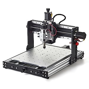AnoleX CNC Router Machine 3030-Evo Pro, All-Metal XYZ Axis Dual Steel Linear Guides with 300W Spindle, Z-Probe, Limit Switches, E-Stop, ideal for Aluminum, Copper, Stainless steel, Wood, Acrylic, MDF