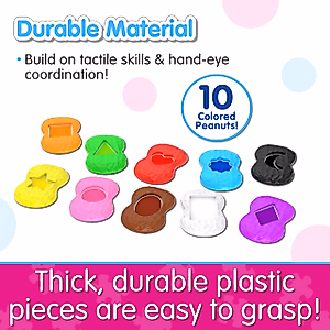 The Learning Journey Learn with Me - Shapes Elephant - Color & Shapes Teaching Toddler Toys & Gifts for Boys & Girls Ages 2 Years and Up - Preschool Learning Toy, Multi