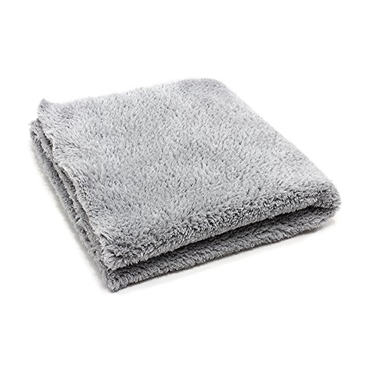 Korean Plush Premium Edgeless Microfiber Detailing Towels (16"x16") 4-Pack (Gray)