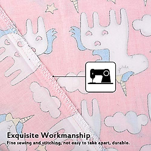 ZPECC Toddler Pillowcases Set of 2, Hypoallergenic 14x19 Pillow Cover Fits Pillows Sized 13x18 or 14x19, 100% Soft Cotton Envelope Closure Kids Pillowcase for Sleeping, Machine Washable, Pink Unicorn