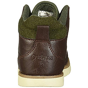 OshKosh B'Gosh Boys' Alder Ankle Boot, brown, 4 M US Toddler