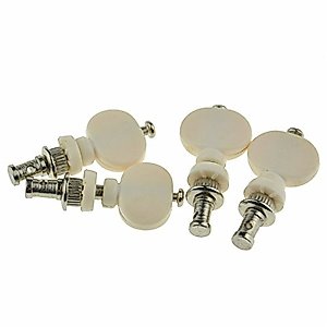 4PCS Ukulele Tuning Pegs Cream Ukeleles Part String Tuner Plastic Machine Heads