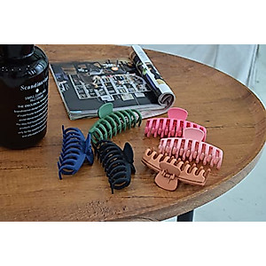 6 Colors Large Hair Claw Clips 4.4 Inch Matte Nonslip Big Claw Clips For Women Thin Thick Hair, 90’s Strong Hold Hair Jaw Clips Hair Accessories…