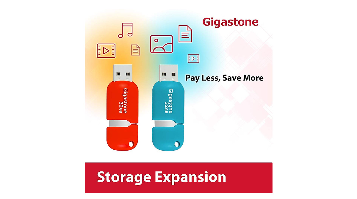 Gigastone V10 16GB USB 2.0 Flash Drive 10-Pack - Easy & Reliable Storage