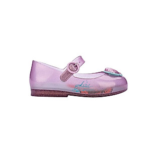 mini melissa Sweet Love + Disney Princess Mary Jane Flats for Babies, Little Mermaid, 9
