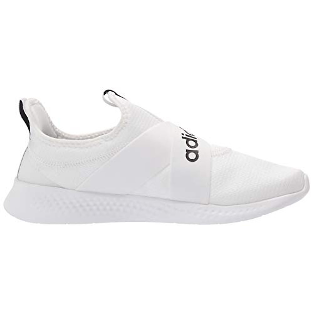 adidas Women's Puremotion Adapt Running Shoe, White/Black/Dove Grey, 8