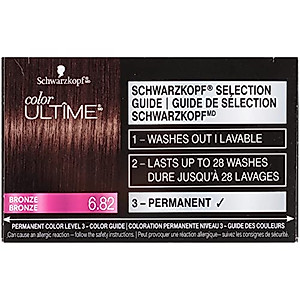 Schwarzkopf Color Ultime Permanent Hair Color Cream, 6.82 Bronze