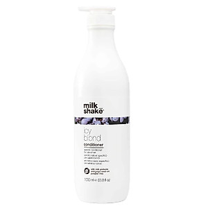milk_shake Icy Blond Conditioner - Black Pigment Silver Conditioner for Very Light Blond and Platinum Hair, 33.8 Fl Oz (1000 Ml)