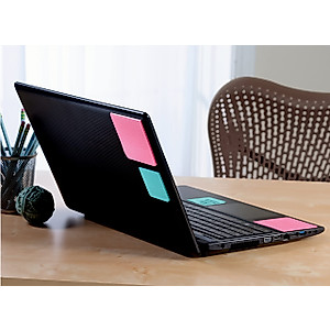 Post-it Super Sticky Full Stick Notes, 2x2 in, 8 Pads, 2x the Sticking Power, Energy Boost Collection, Bright Colors (Orange, Pink, Blue, Green), Recyclable (F220-8SSAU)