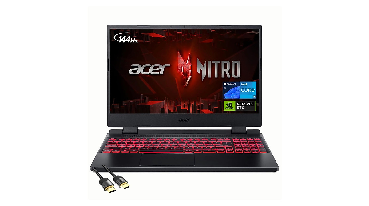 Acer Nitro 5 Gaming Laptop with 15.6" FHD 144Hz Display and RTX 3050